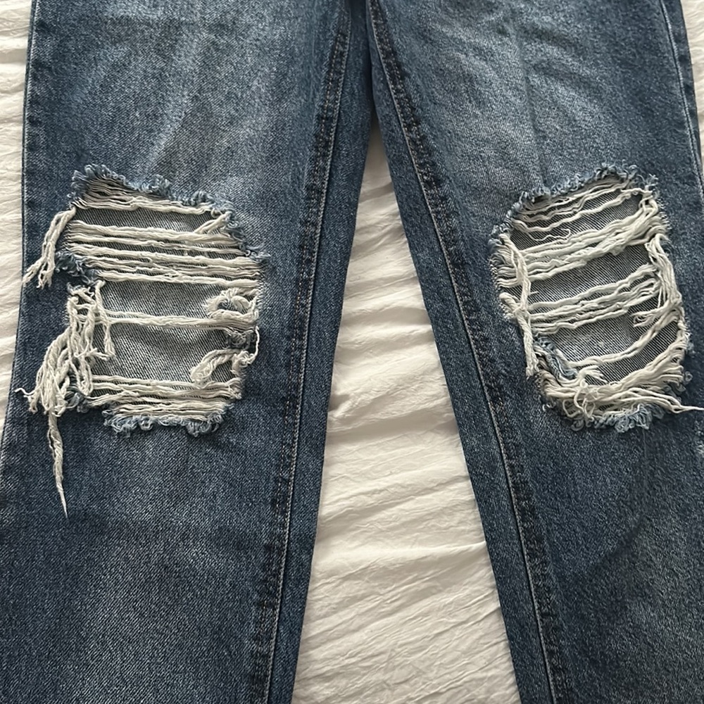 Pacsun Ultra High Rise Slim Ripped Jeans - Gem